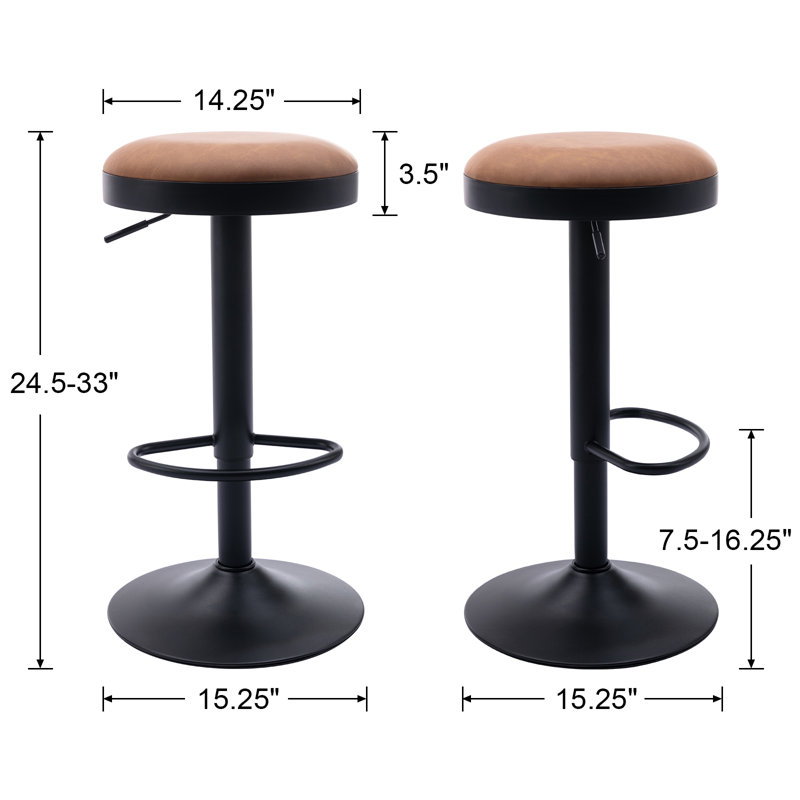 Latitude Run® Reld Swivel Adjustable Height Stool & Reviews | Wayfair